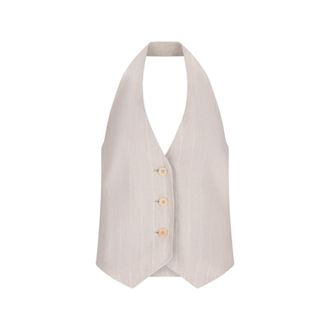 Max Mara Femme, Tops, Beige, Taille: 38 FR Sauro Gilet