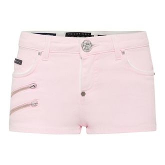 Philipp Plein Damen, Shorts, Rosa, W27Gr&ouml;&szlig;e