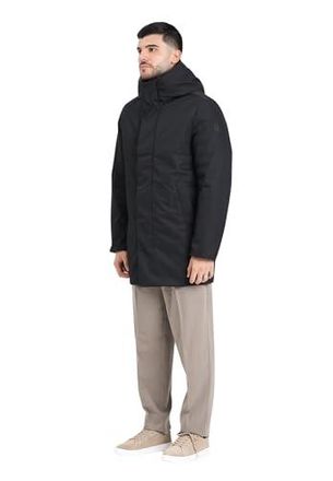 Bomboogie Doudoune noire pour homme avec rembourrage Primaloft M, Noir, XXL