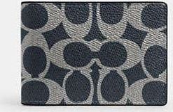 Coach Kompaktes Portemonnaie Aus Signature-Canvas