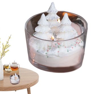 Generic Weihnachtliche Aromatherapiekerze - Weihnachtsduftkerzen, Winterduftkerzen | Aromatherapie-Teelicht-Weihnachtsbaumkerze, Saisonale Dekoration, Weihnac