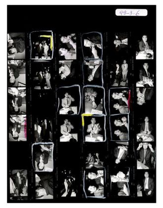 MAGNUM PHOTOS Magnum Contact Sheets & Bruce Gilden Print