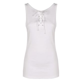 Prada Baumwoll &auml;rmelloses Tanktop - - Tops - Damen - Wei&szlig; - S