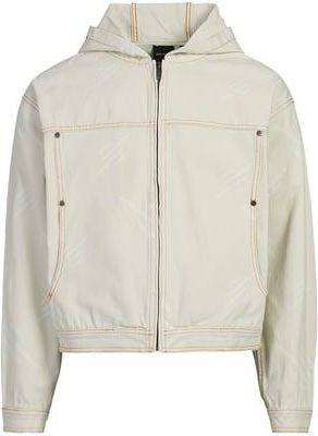 Daily Paper Clothing Veste oversize &agrave; capuce en coton imprim&eacute;