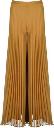 Max Mara Femme, Pantalons, Brun, Taille: 32 FR Pleated Pantalons