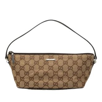 Gucci Sac bandouli&egrave;re mini Pre-owned en toile - Femme - Pre-owned - Beige - Taille: ONE Size
