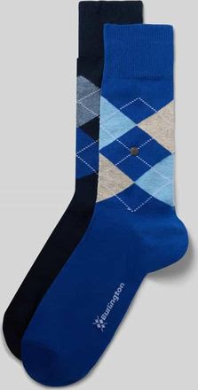 Burlington Socken mit Label-Applikation 2er-Pack