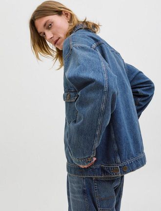 Jack & Jones Jeansjacke JJIMILES JACKET SQ 439 NOOS mit Fly-Away-Kragen