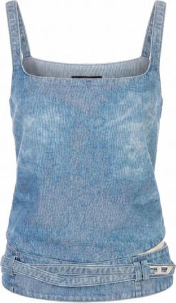 Diesel Femme, Tops, Bleu, Taille: 40 FR Apron Top
