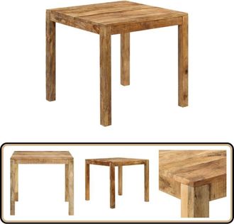 vidaXL vidaXL Table à manger Bois de manguier massif 82x80x76 cm