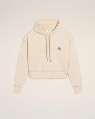 Ami Hoodie Beige Signature Ami En Coton Blanc - XXL - Homme