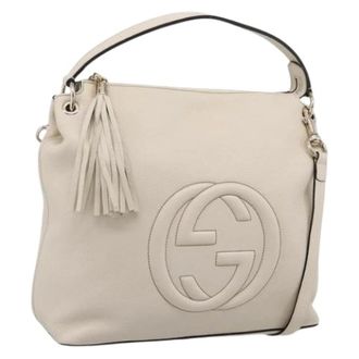 Gucci Sac bandouli&egrave;re vintage doccasion - Femme - Pre-owned - Beige - Taille: ONE Size