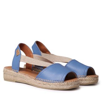 Toni Pons ETNA Espadrilles f&uuml;r Damen in glatten T&ouml;nen aus Leder., Jeans, 42 EU