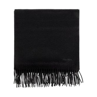 Max Mara Kaschmirschal mit Fransen - - Accessories - Damen - Schwarzk - ONE SIZE