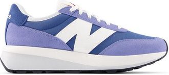 New Balance Unisex 370 in Blau, Wildleder/Mesh, Gr&ouml;&szlig;e 37.5