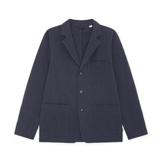 Les Deux Seersucker Blazer - - Jackets - Herren - Blau - L