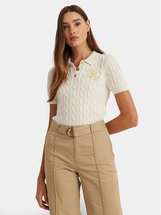 Lauren Ralph Lauren Poloshirt 200932224001 &Eacute;cru Slim Fit