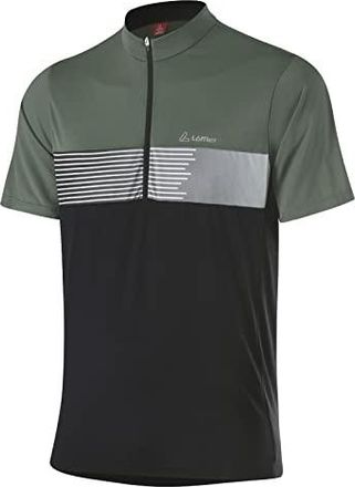 LOEFFLER Löffler Maillot de cyclisme Scala, Noir/Vert olive, 4XL