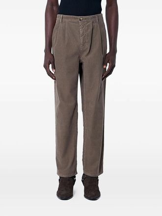 Saint Laurent Hose aus Cord - Braun