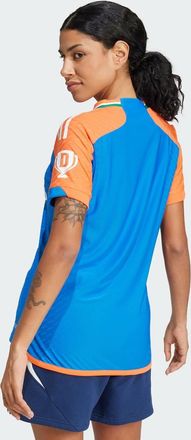 adidas Inde T20I - Maillot de cricket - Bleu fonc&eacute;/orange