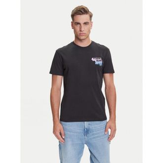 Tommy Jeans T-Shirt Stack Backprint DM0DM21589 Schwarz Regular Fit