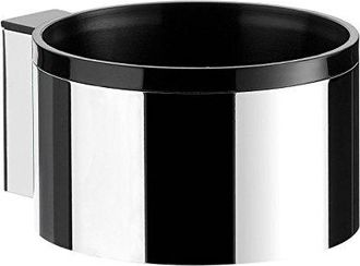 Emco 355900100 system 2 Halterung für Haartrockner, Wandbefestigung, Farbe chrom, Durchmesser 69 mm, runde Form