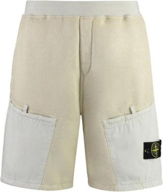 Stone Island Homme, Shorts, Beige, Taille: M Fleece Track Shorts
