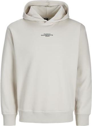 Jack & Jones Jcoalpha Mountain Print Sweat &agrave; Capuche Sweatshirt, Beige Clair, L Homme