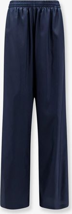 Gucci Technical silk poplin trousers with Web ribbon - GUCCI - gender_Woman