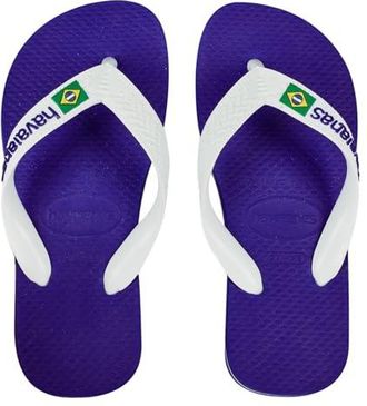 Havaianas Brasil Logo Mixte, Bleu (Marine Blue), 29/30