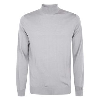 FILIPPO DE LAURENTIIS Homme, Pulls, Gris, Taille: 2XL Pull Col Montant Imitation