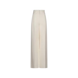 Dior Femme, Pantalons, Beige, Taille: 38 FR Virgin Wool Pantalons