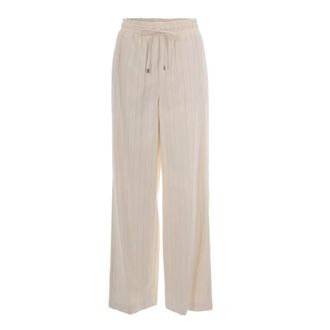 Liu Jo Femme, Pantalons, Beige, Taille: 38 FR Wide Pantalons