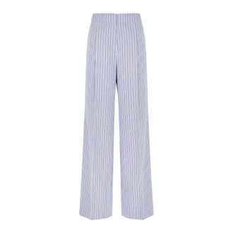 Dries Van Noten Femme, Pantalons, Bleu, Taille: 40 FR Pila Wide Pantalons