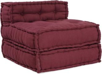 vidaXL Pouf modulaire marron 70x70x54 tissu Vidaxl