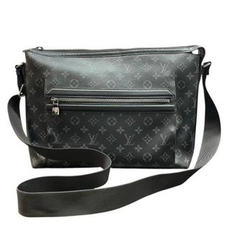 Louis Vuitton unisex, Pre-owned, Gris, Taille: ONE Size Pre-owned Odyssee Messenger PM Monogram Eclipse Sac bandouli&egrave;re