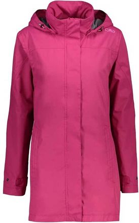 F.lli Campagnolo Damenjacke mit Kapuze und Druckknöpfen, Geranie, XXXXL