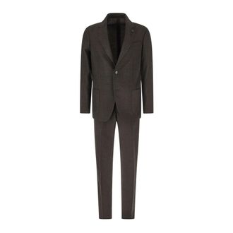 Lardini Einknopf Sakko - - Suits - Herren - Braun - M