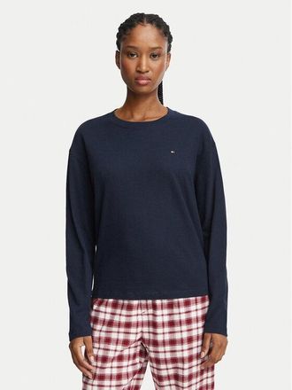 Tommy Hilfiger Bluse UW0UW06593 Dunkelblau Relaxed Fit