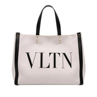 Valentino Pre-owned Canvas Satchel - - Pre-owned - Damen - Beige - ONE SIZE