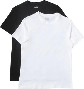 Karl Lagerfeld Homme, Tops, Multicolore, Taille: S T-shirt ras du cou (Lot de 2)