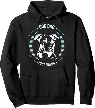 Fire Fit Designs Pitbull Shirt Pitbull Dad Shirts f&uuml;r Herren Hund Papa Pullover Hoodie