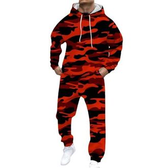 Generic Ensemble Jogging Homme - Surv&ecirc;tement Ensemble Sweats &Agrave; Capuche Et Sport Pantalons Automne Hiver Couleur Unie Gym Jogging Sportswear Tenue De Couple