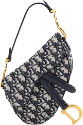 Dior Saddle Handbag Oblique Canvas Mini shoulder bag - Blau