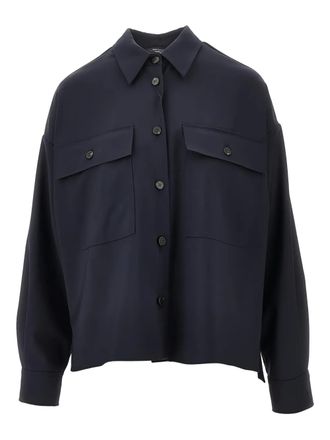 Max Mara pocket overshirt - Blau