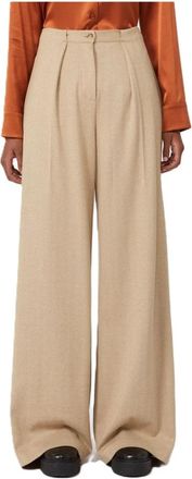 Max Mara Femme, Pantalons, Beige, Taille: 38 FR Cali Pants