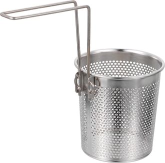 Hemoton Nudelsieb Aus Edelstahl Haushaltsnudelsieb Mit Korb Handsieb F&uuml;r K&uuml;che Zum Filtern Von &Ouml;l Und Wasser Einfache Reinigung Unter Flie&szlig;endem Wasser