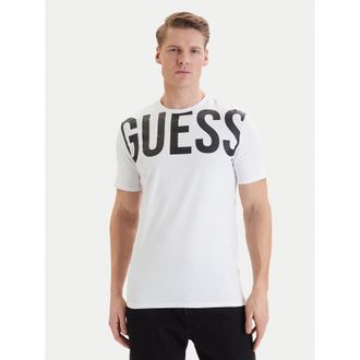 Guess T-Shirt F6GI01 J1314 Wei&szlig; Slim Fit