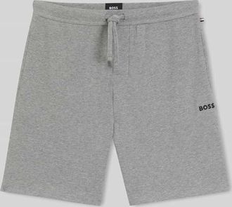 HUGO BOSS Regular Fit Sweatshorts aus Baumwoll-Mix