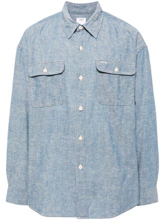 Visvim chemise boutonnée à manches longues - Bleu